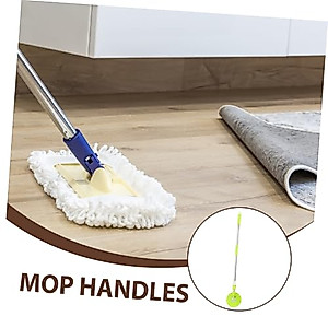 Hemoton 2pcs Rotating Mop Rod Mop Handles Telescopic Mop Handle Stick Domestic Straight Mop Rods Mop Handle Replacement Stick Commercial Cleaning Mop Handle Mop Poles Green Stainless Steel