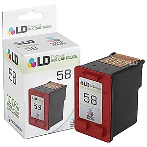 LD Remanufactured Ink Cartridge Replacement for HP 58 C6658AN (Photo Color)
