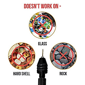 Pin Vise Hand Drill for Jewelry Making - Craft911 Manual Craft Drill Sharp HSS Micro Mini Twist Drill Bits Set, Small Hand Drill for Resin, Rotary Tools for Wood, Jewelry, Plastic, Miniature - Blue