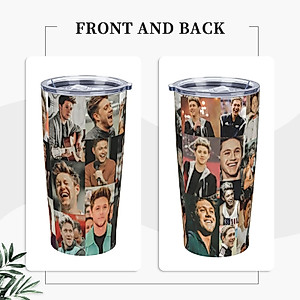UALWORY Niall Music Horan Tumbler Cup 20oz Travel Coffee Mug with Lid and Straw Stainless Steel Insulated Mugs
