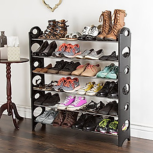 Home-Complete 6-Tier Stackable Shoe Rack