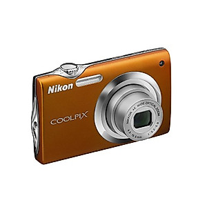 Nikon Coolpix S3000 12 MP Digital Camera with 4x Optical Vibration Reduction (VR) Zoom and 2.7-Inch LCD (Orange)
