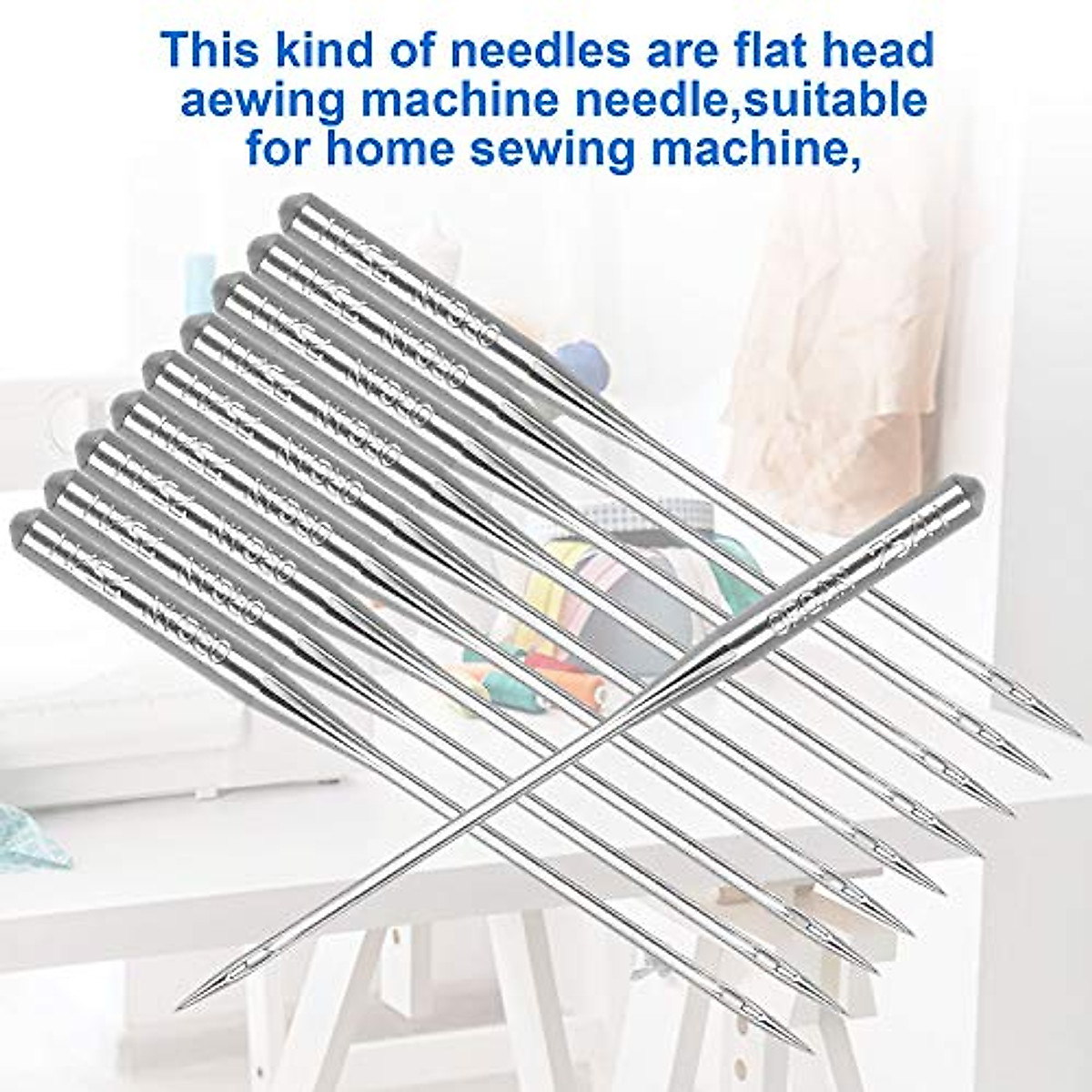 50 PCS Embroidery Sewing Machine Needles Size 75/11, Household Sewing Needles for Brother Sewing Machine1
