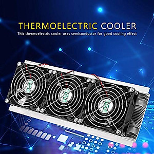 Thermoelectric Cooler, Thermoelectric Cooler, Asixx DIY Thermoelectric Peltier Refrigeration Semiconductor Cooler Air Cooling Device 20A 12V