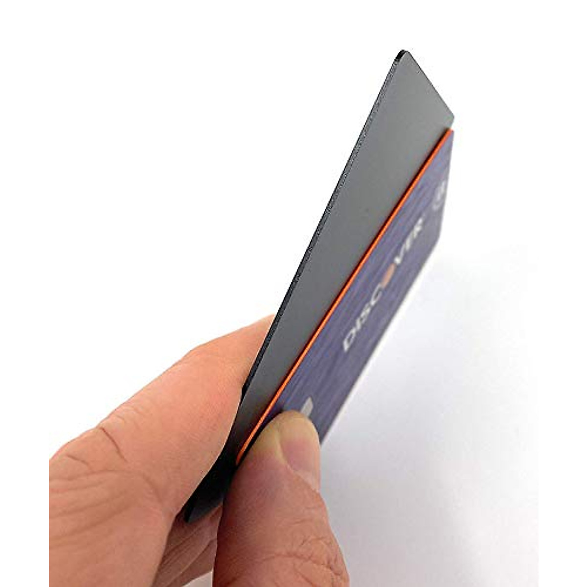 Personalized Message Engraved on Both Sides Metal Wallet Card - Anniversary for Men and Woman, Engraved Wallet Inserts, Love Note, Deployment, Boyfriend, Husband Wife (Black)