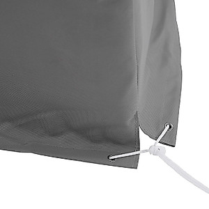 Crosley Furniture Patio Furniture Covers, Waterproof 4-Piece Cover Set for Round Outdoor Sectional, Gray