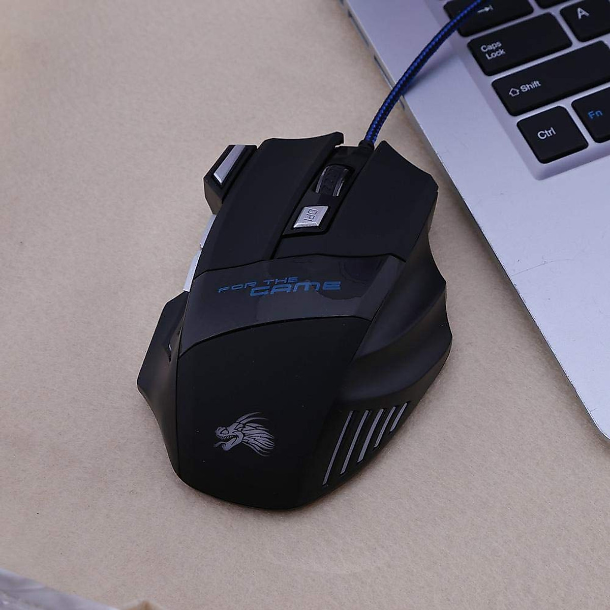 7 Button 5500 3200 DPI LED USB Computer Mouse For Gamer