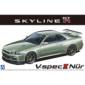 Aoshima Nissan BNR34 Skyline GT-R V Tune ’02 1:24 Scale Model Kit