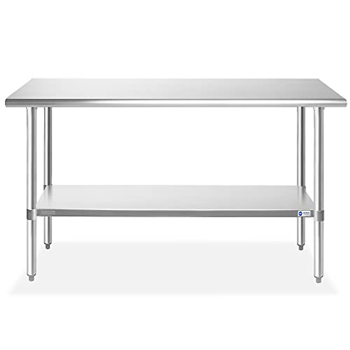 GRIDMANN Stainless Steel Work Table 60 x 24 Inches, NSF Commercial Kitchen Prep Table with Under Shelf for Restaurant and Home