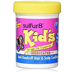 Sulfur 8 Kid's Medicated Anti-Dandruff Hair and Scalp Conditioner, 4 Ounce