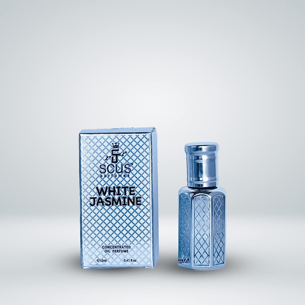 SCUS Perfumes White Jasmine 12 ML Concentrated Fragrance (0.41 fl. oz)