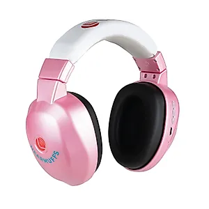 Lucid Audio Wireless HearMuff - Hearing Protection Earmuffs for Babies, Infants or Toddlers - Bluetooth Sensory Headphones for Autism, Fireworks, Sporting Events, and Concerts for Kids ages 0-4 (Pink)
