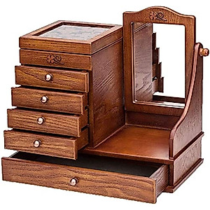 Yalych Solid Wood For Ladies jewellery case Jewelry Organizer