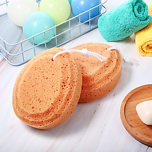 4 Pieces Soft Bath Sponge Exfoliating Shower Foam Body Sponge Exfoliating Soothing Sponge for Bathroom Supply