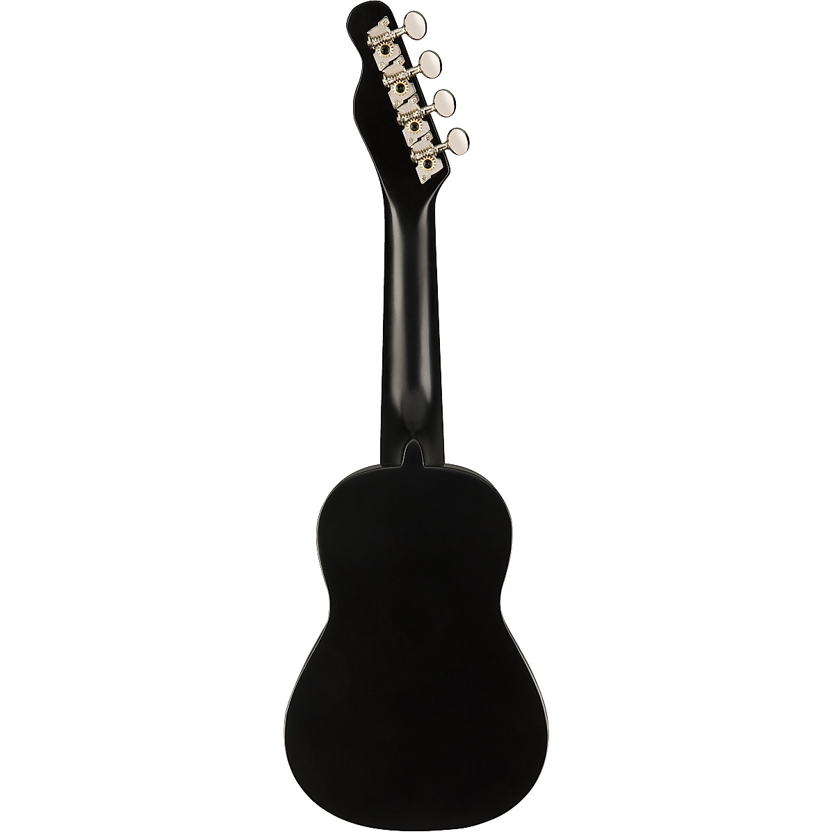 Fender Venice Soprano Ukulele - Black Bundle with Gig Bag, Tuner, and Austin Bazaar Instructional DVD