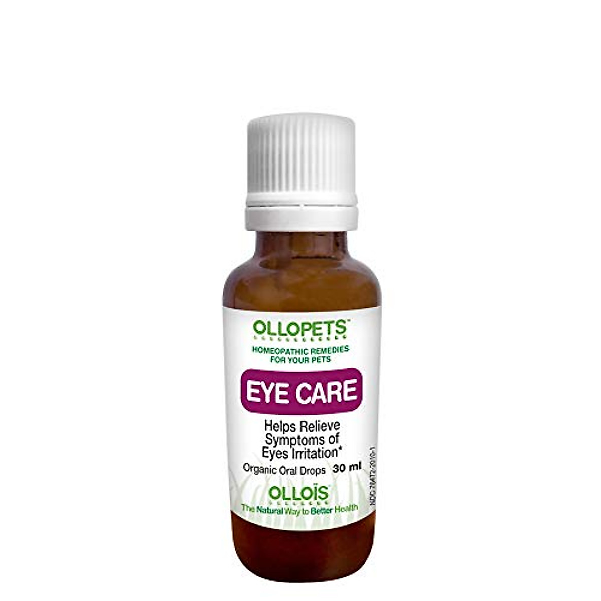 OLLOPETS Eye Care, Organic Homeopathic Remedy for All Pets, 1 Fl Ounce