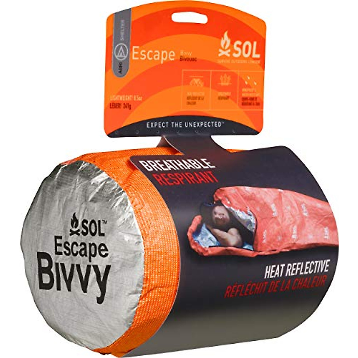Survive Outdoors Longer 70% Reflective Escape Bivvy, Orange