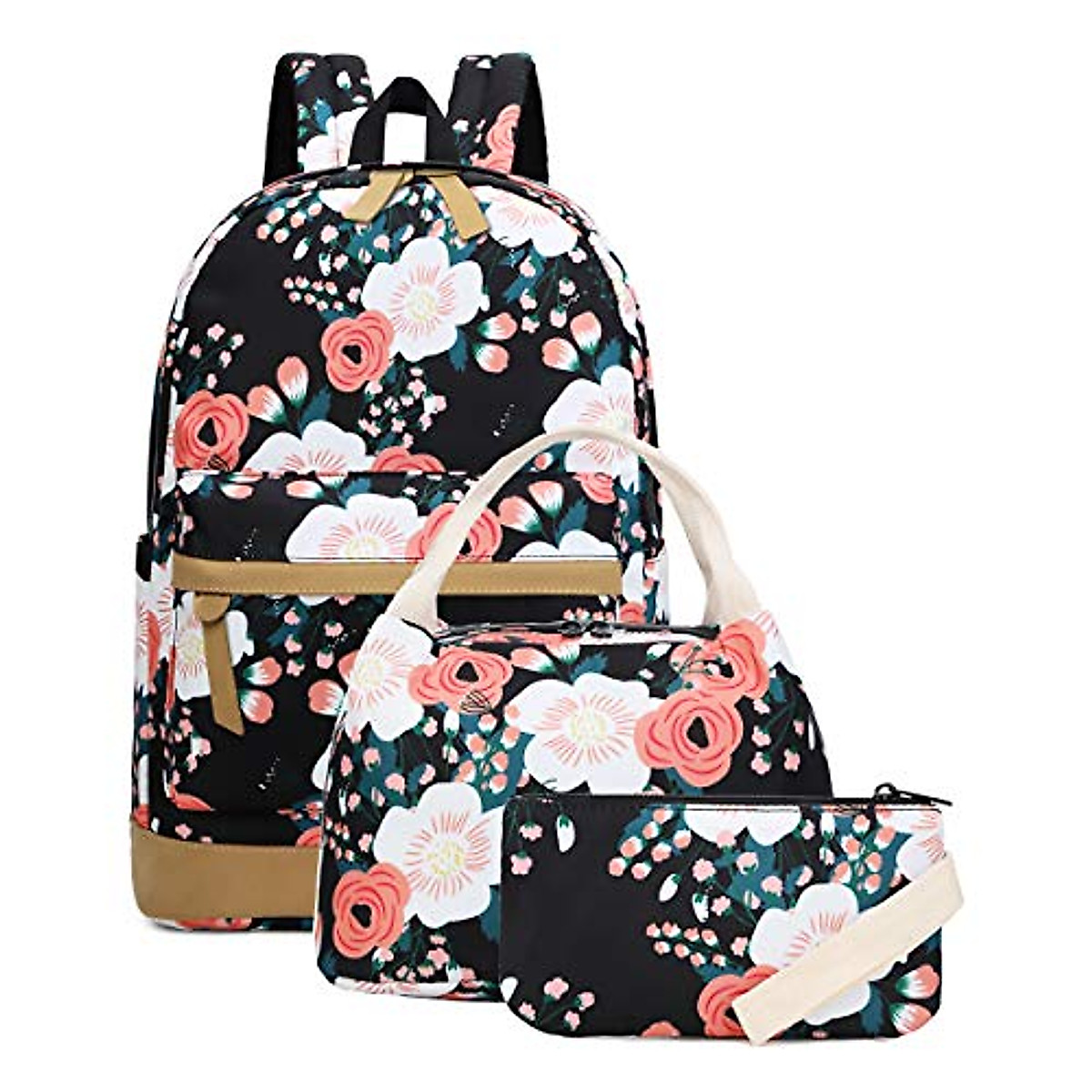 JIANYA School Backpack for Teen Girls School Bags Lightweight Kids Girls School Book Bags Backpacks Sets
