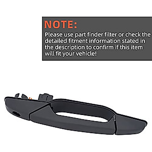 DEAL AUTO ELECTRIC PARTS 4pcs Left+Right Front+Rear Side Black Exterior Door Handles Compatible With 07-13 Avalanche/Silverado/Sierra New Body Crew Cab 07-14 Suburban/Tahoe/Yukon/XL/Escalade/ESV/EXT