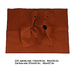 Pet Playing Mat, Cat Activity Play Mat, Cat Dog Breathable Activity Interactive Pad Bite Resistant Pad Pet Rug Training Mat
