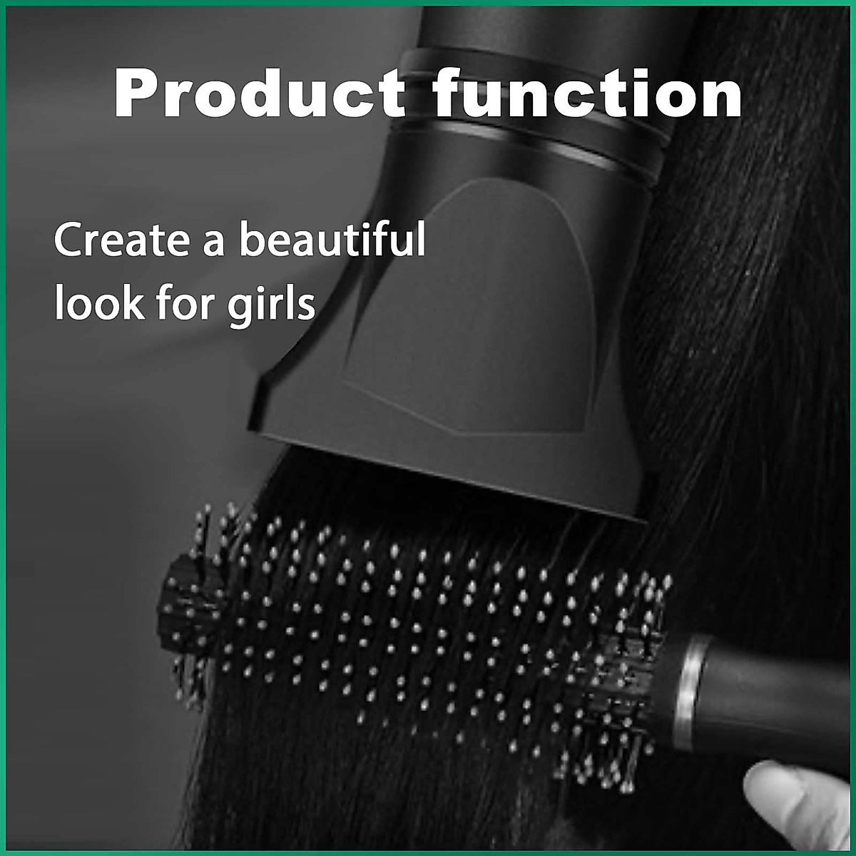 2PCS YAFIYGI Hair Dryer Attachment Universal Plastic Blower Nozzle Replace The Styling Professional Salon Hairdressing Tool of Blow Flat Hair Salon Only for Outer Diameter 4.2cm to 4.6cm