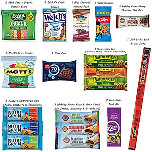 Foxy Fane 60-Count Holiday Gift Box - Variety Pack of 60 Healthy Snacks & Treats