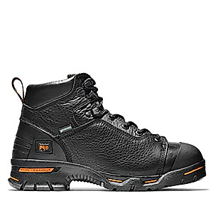 Timberland PRO Men's Endurance Puncture Resistant WaterPROof Steel Toe 6" Workboot,Black,10.5 W