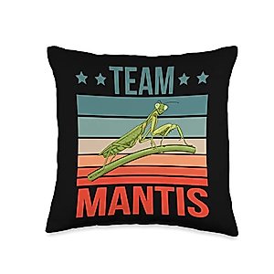 Funny Mantis Gifts & Accessoires Team Quote Entomologist Insect Praying Mantis Throw Pillow, 16x16, Multicolor