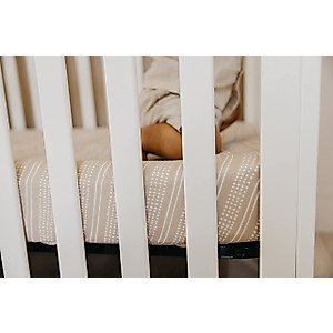 Copper Pearl Premium Knit Baby Crib Sheets for Boys and Girls Breathable and Soft, Fitted Crib Sheets for Standard Baby Mattresses, Crib Sheet for Baby Registry or Shower Gift, Clay