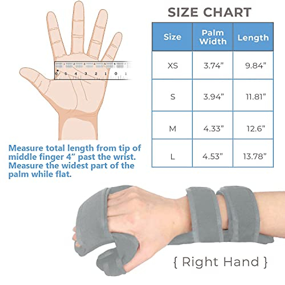 MARS WELLNESS Resting Hand Splint Left XS