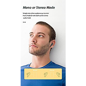 TWS Earphones Wireless Earbuds Headphones for REVVL V Plus 5G Phone, True Stereo Headset Hands-Free Mic Charging Case Compatible with T-Mobile REVVL V+ 5G Model