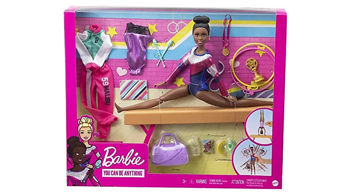 Barbie Gymnastics Playset - Doll & 15+ Accessories for Creative Play