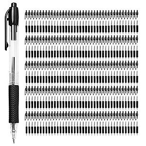 Simply Genius (200 Pack Retractable Ballpoint Pens Medium Point Click Pens for Journal Notebook Writing Office Supplies Pens