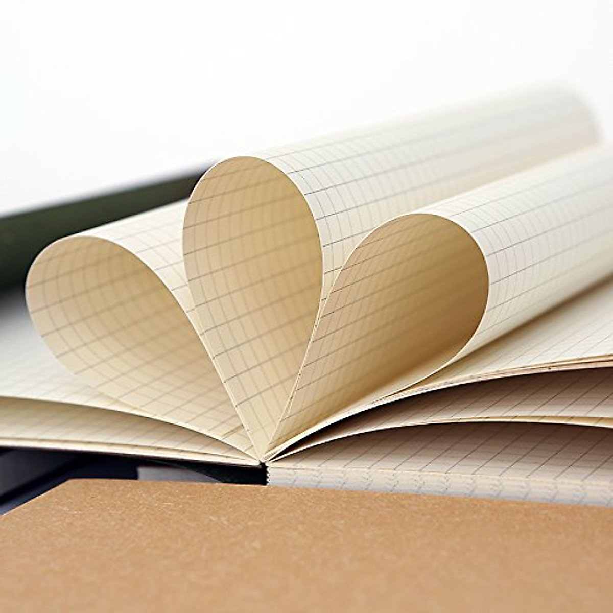 Grid Paper Notebook - Hardcover Classic Notebook with Pen Holder - Thick Premium Paper + Page Dividers Gifts 8.4 x 5.7 In