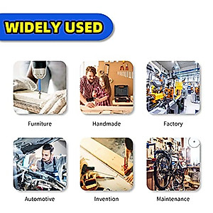 Phillips Magnetic Screwdriver Bit Set, MIKITOK(9PCS) S2 Alloy Steel Anti-Slip Long Drill Bits, 1/4 Hex Shank, Fine Tooth Design, Strong MagnetismWith Cleaning Brush for Electric Drill Bits…