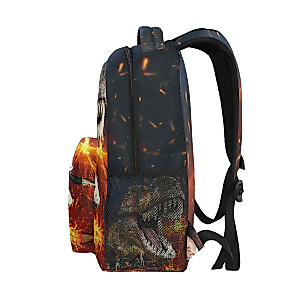 ZOEO Boys Dinosaur Backpacks 3D T-Rex 3th 4th 5th Grade School Bookbags Travel Laptop Daypack Bag Purse for Teens