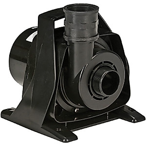 Little Giant FP9 115-Volt, 8100 GPH Wet Rotor Submersible or Inline Pond/Fountain Pump with 26-Ft. Cord, Black, 566137