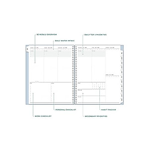 2024 Blue Sky 8.5-inch x 11-inch Weekly & Monthly Planner, Blue (143699)