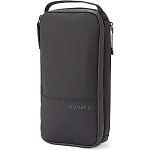 NOMATIC Toiletry Bag - Water Resistant Storage Case for Shaving Kit, Makeup, Toiletries - Mini Hanging Toiletry Bag for Men and Women (Small V2, Black)