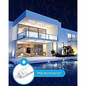 Brothlaw Linkable LED Shop Light for Garage Lighting Fixture 18W 2FT LED Tube Light with Plug 5000K Wraparound Ceiling Light for Garage, Shop, Cabinet, Attic, Basement, Home, Plug in Ceiling Light.