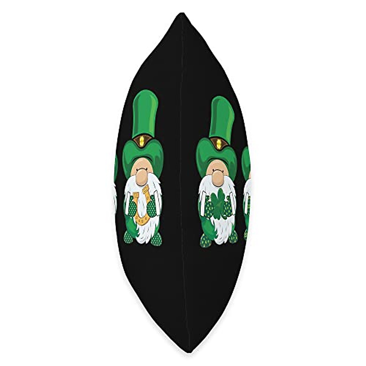 St Patricks Day Gnome Irish Clover Shamrock Gnome Leprechaun St Patricks Day Green Shenanigans Shamrock Throw Pillow, 16x16, Multicolor