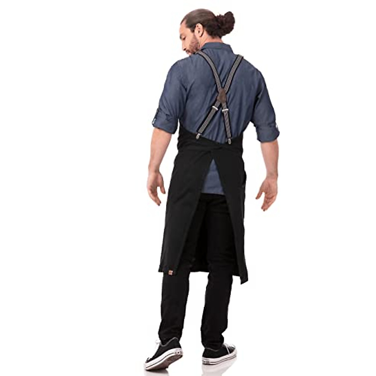 Chef Works Unisex Berkeley Chef Apron, Jet Black, One Size