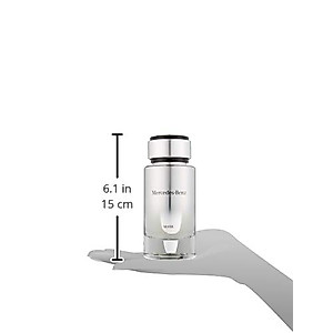 Mercedes-Benz Silver - Cologne for Men with Woody Scent - Orange, Vetiver and Musk Notes - Everyday Casual Elegance Gift for Men - 4 oz EDT Spray