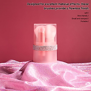 Travel Makeup Brushes BS-MALL Premium Synthetic Foundation Powder Concealers Eye Shadows With Diamond Case