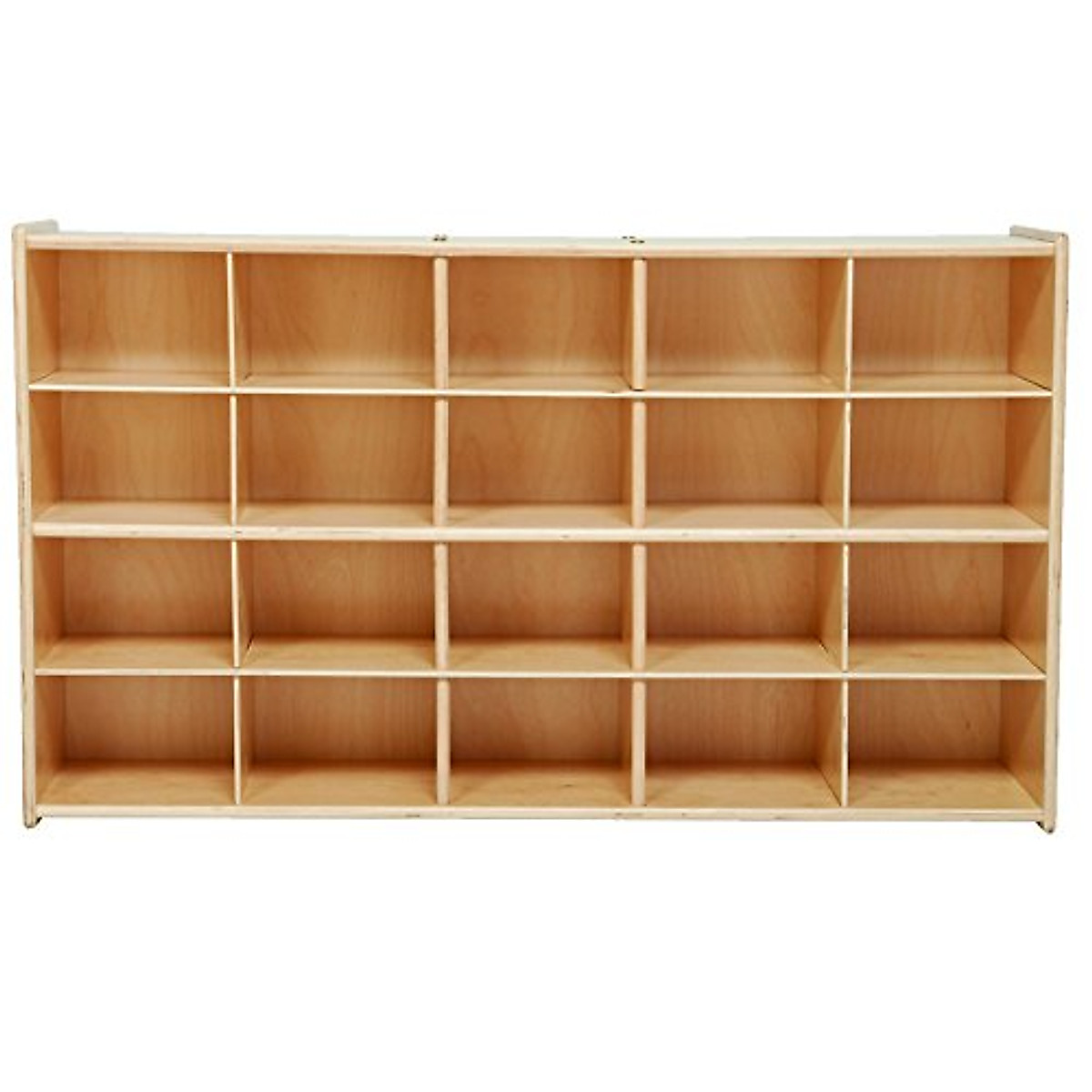 Contender 20 Cubby Storage Shelf made of Hard Wood Cabinets Ideal for Classrooms and Homes, Best for Kids Toy Storage, Stationary Organizer, Hard Wood Cabinets perfect for Classrooms and Homes