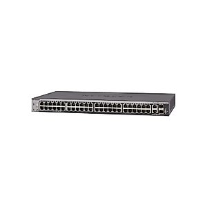 NETGEAR GS752TX-100NES 52-Port Smart Managed Pro Stackable Switch, 48GbE, 2 SFP+, 2 10GBASE-T, ProSAFE Lifetime Protection (GS752TX)