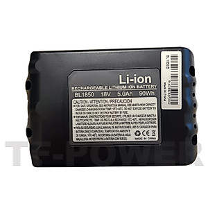 2pcs Replacement Battery for Makita BL1850B 18V LXT Lithium-ion (18V 5.0Ah),1pc Replacement Dual Switch Charger for Makita DC18RD DC18RC