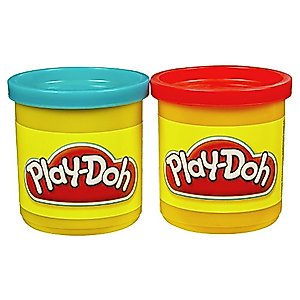 Play-Doh 2-Pack of Cans (Blue and Red)
