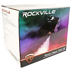 Rockville ROCKHAZE 700 CFM DMX Haze Machine Water Based DJ/Club Hazer and (2) Remotes