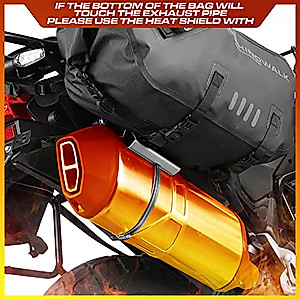 Rhinowalk Motorcycle Saddlebags Waterproof 28L (14L*2) Side Saddlebags, Compatible with most motorcycle racks, adventure、street、sports、dirt bike (Black 1 Pair)